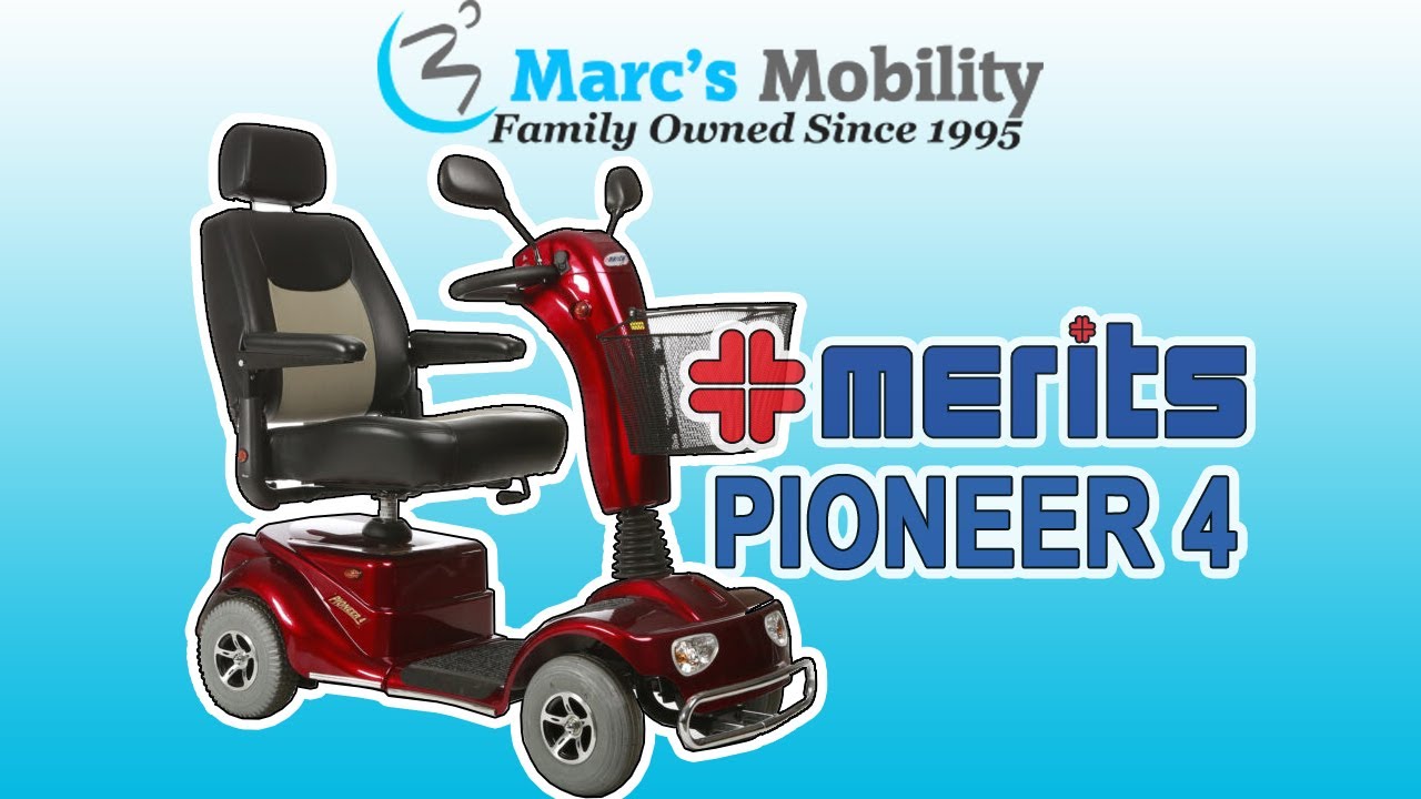 Merits Health Pioneer 4 - 4-Wheel Mobility Scooter Review - YouTube