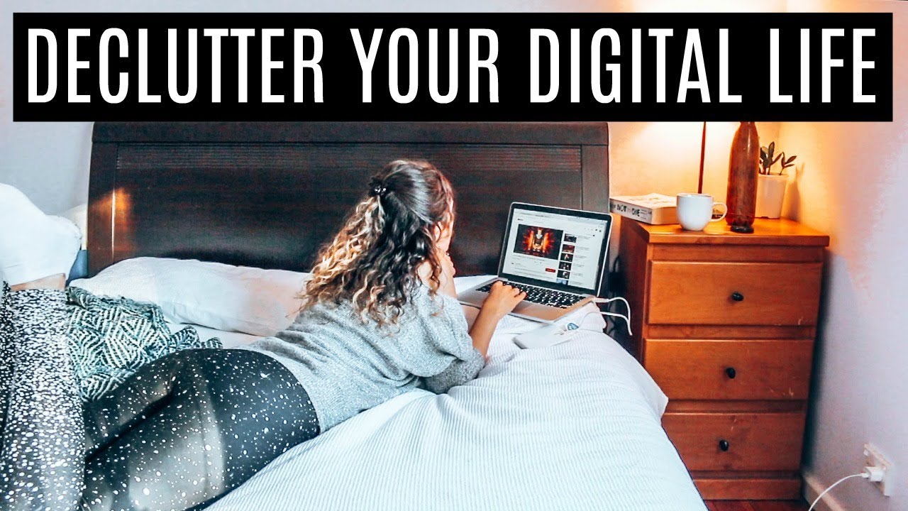 DECLUTTER YOUR DIGITAL LIFE 💻 + WORKSHEET 📝 - YouTube