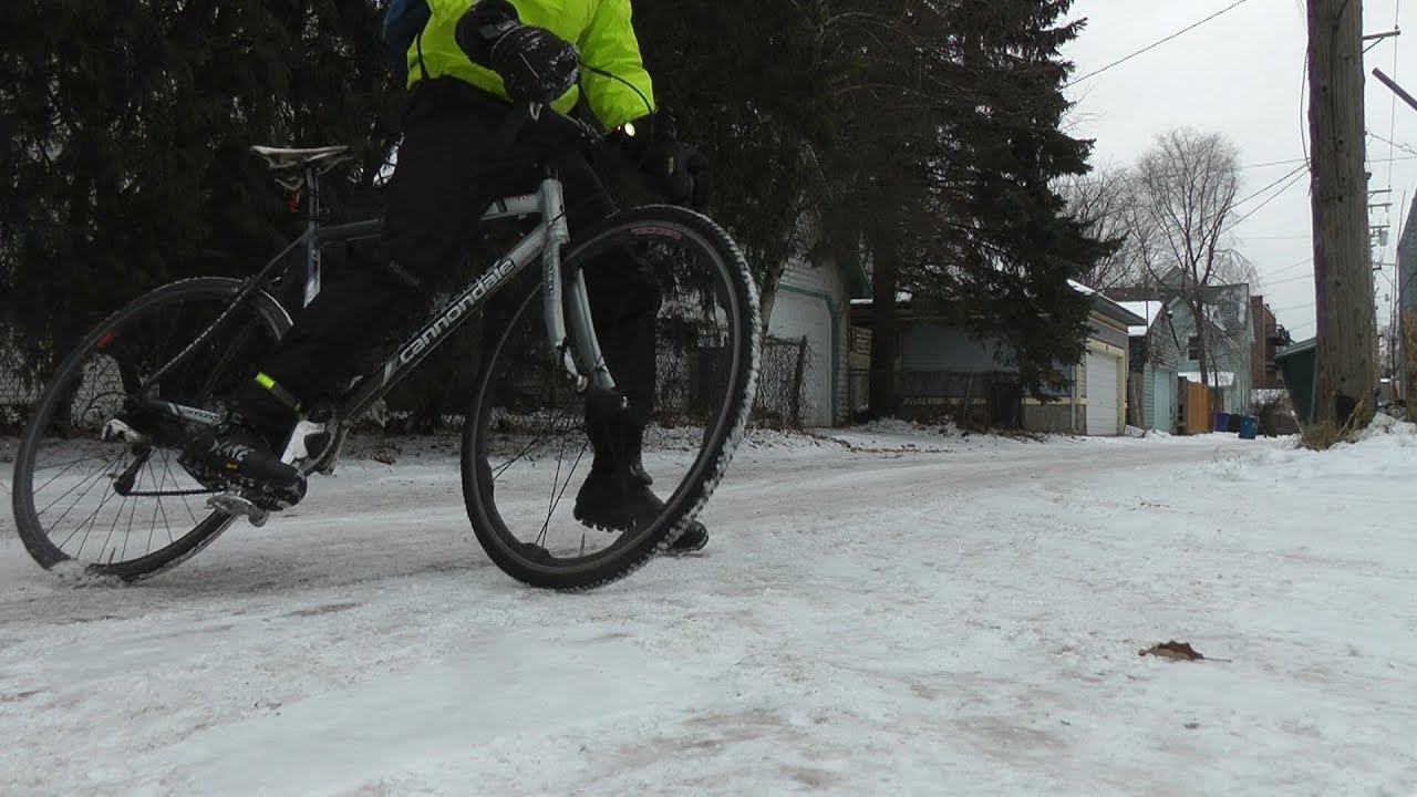 Winter Bicycle Communiting in Minnesota - YouTube