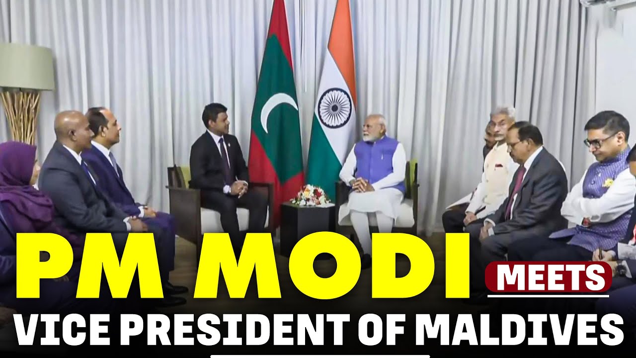LIVE: Hussain Mohamed Latheef, Vice President of Maldives calls on PM ...