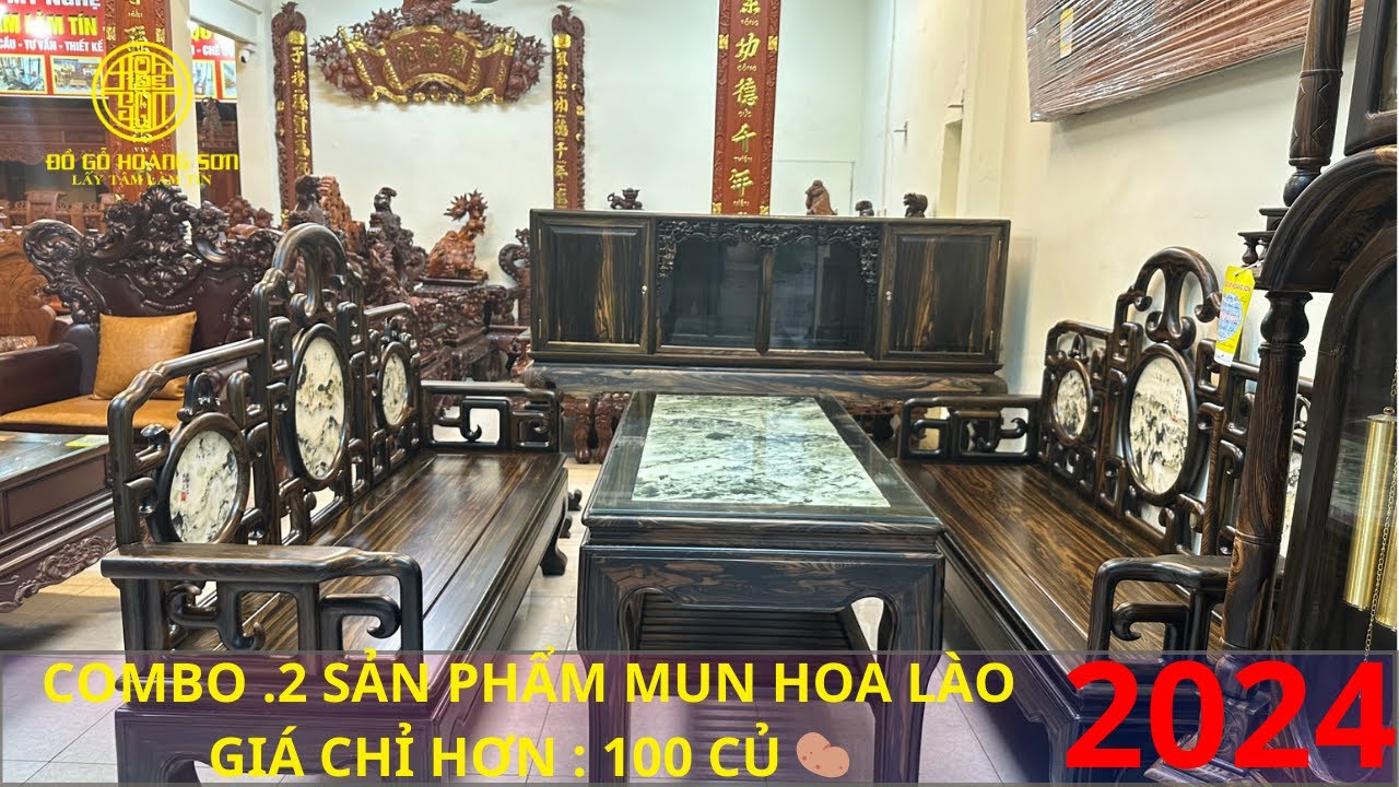 ⭐ : TRỰC TIẾP . Báo giá combo sản phẩm trường mỏ và tủ chè mun hoa lào ...