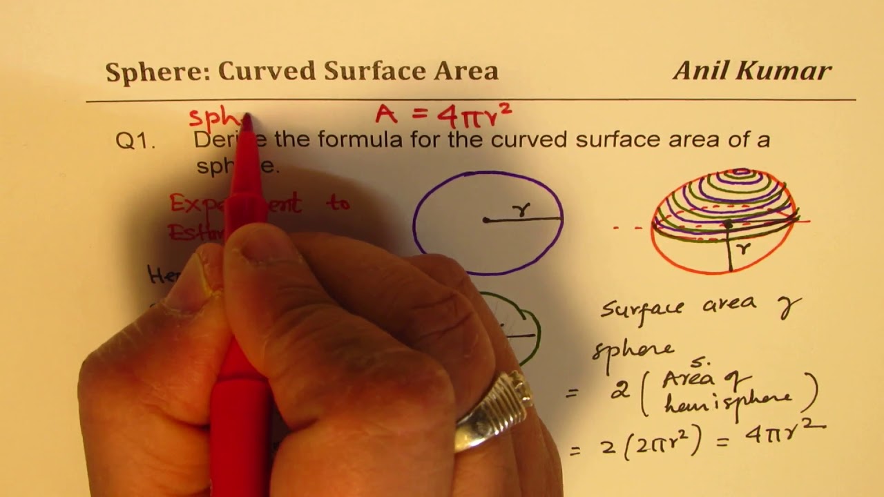 Surface Area Of A Sphere Formula Derivation And Applications YouTube surface-area-of-a-sphere-formula-derivation-and-applications-youtube