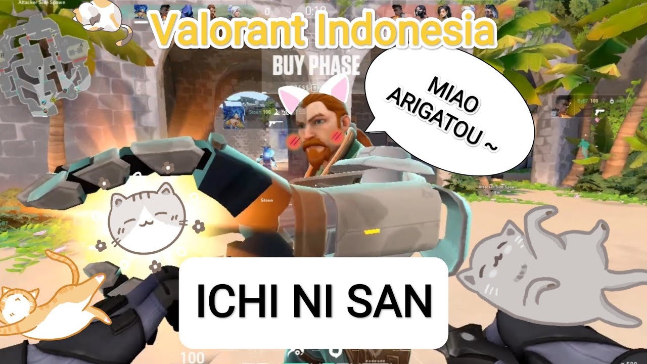 Valorant Indonesia Funny Moment | JOPAN VS ROBOT, ICHI NI SAN, DISURUH ...