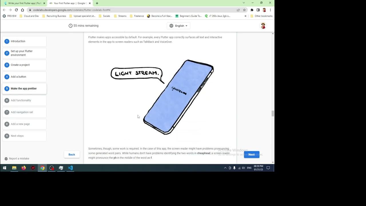 03.Starting with Flutter on Codelabs part 2 of 3 - YouTube