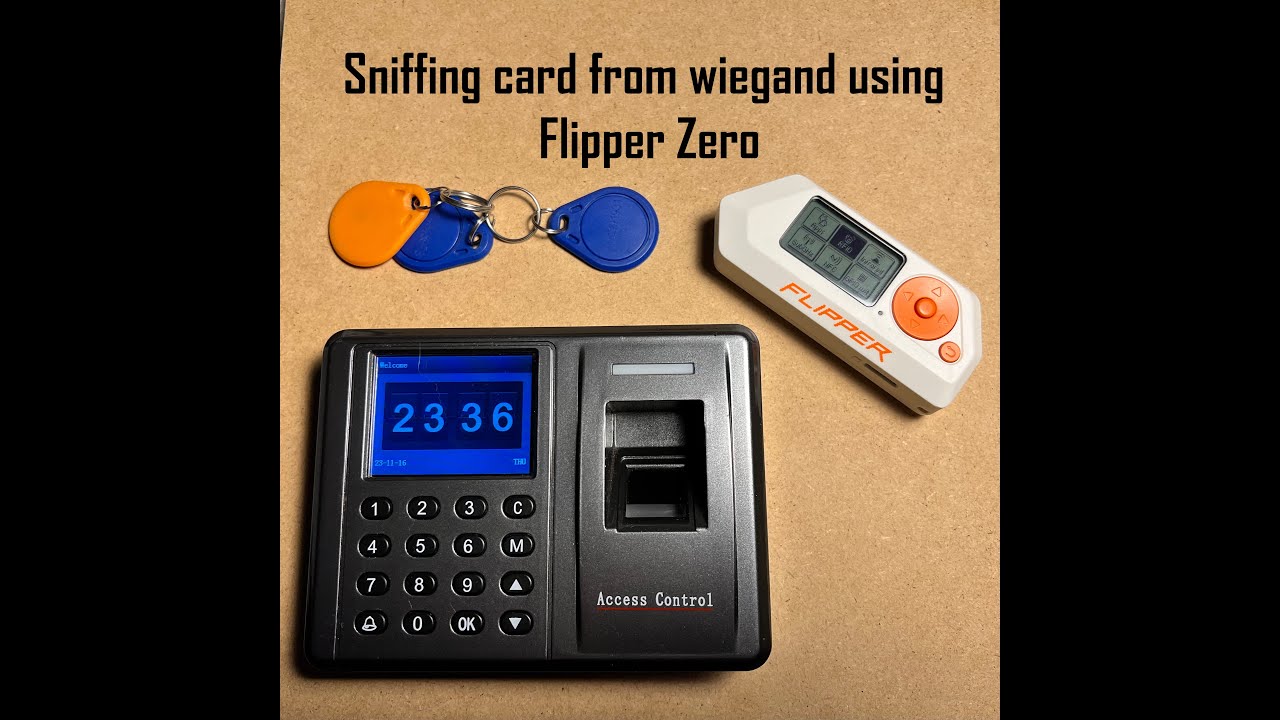 Sniffing cards from wiegand using flipper zero - YouTube