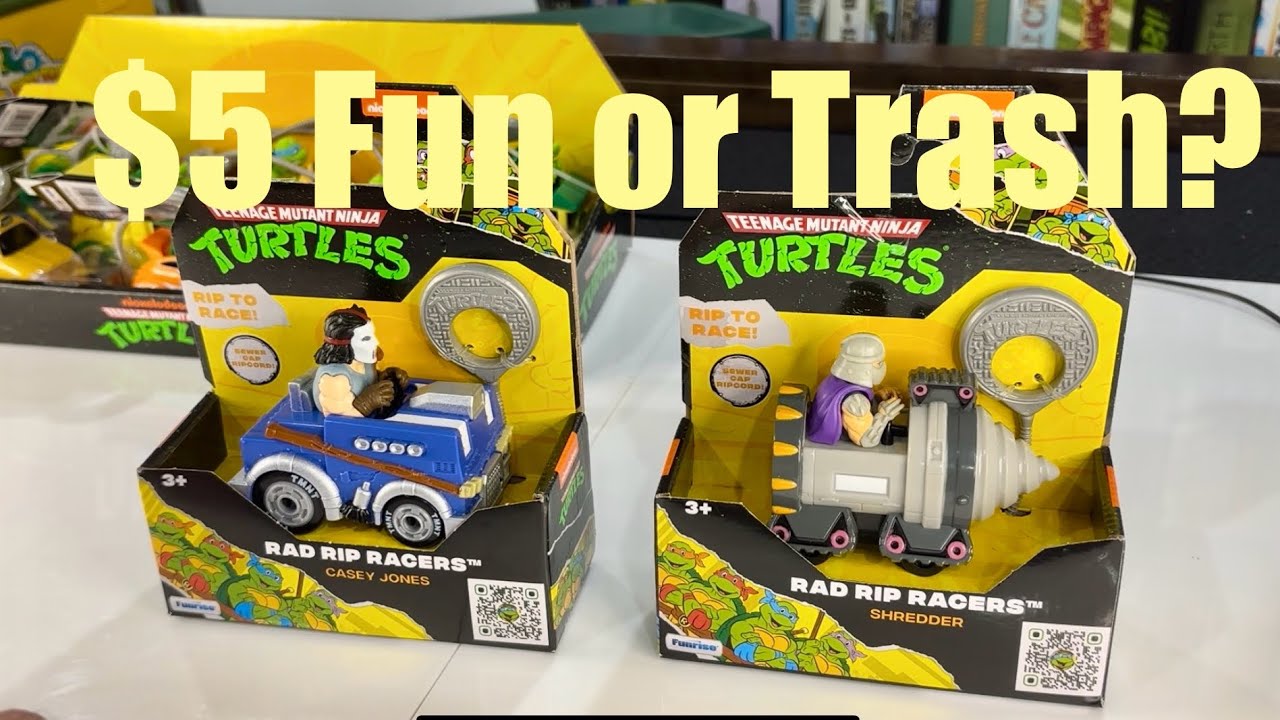 TMNT Rad Rip Racers Casey Jones & Shredder- They made 2 New Ones! - YouTube