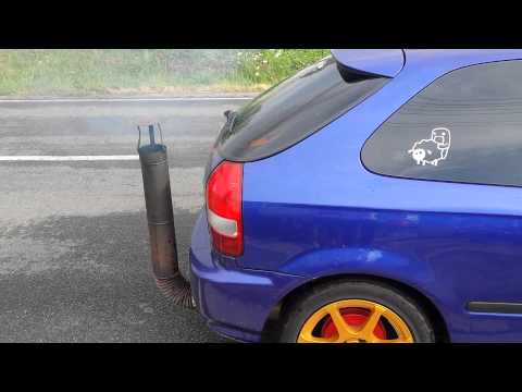 Honda civic funny exhaust & sound