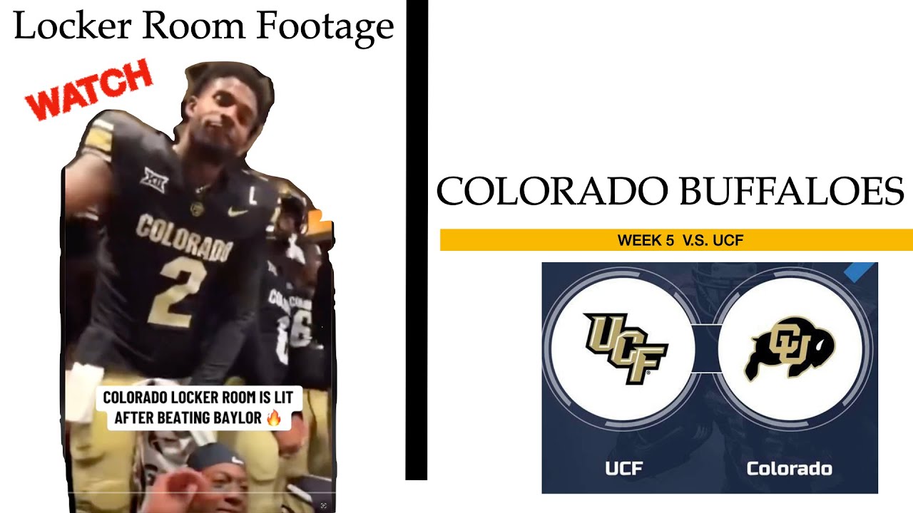 Colorado Buffaloes - 'RARE" Locker Room "FOOTAGE" After CU's unreal WIN ...