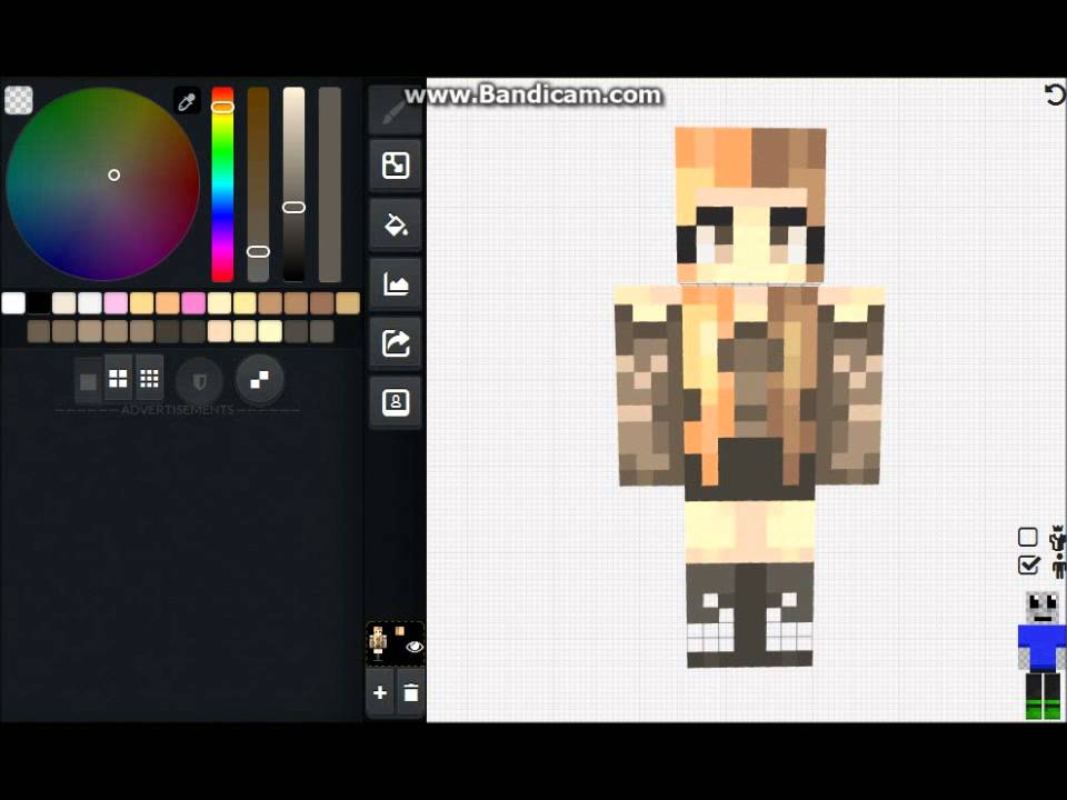 Minecraft skin making- Testing shading - YouTube