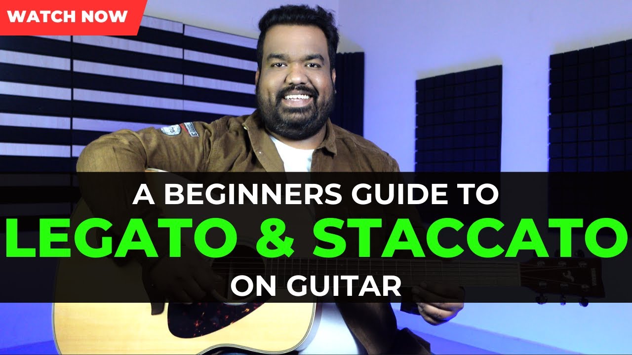 Beginner Guitar Lesson 15 - Legato and Staccato for Beginners on Guitar ...