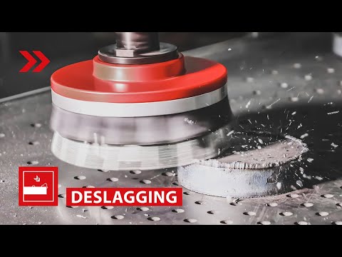 Slag removal with the best tool - YouTube