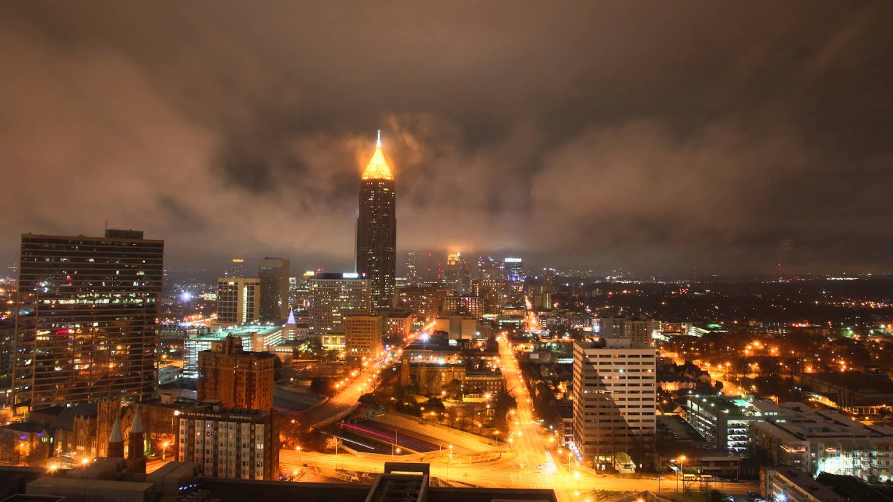 4K Timelapse - Atlanta at Night - YouTube