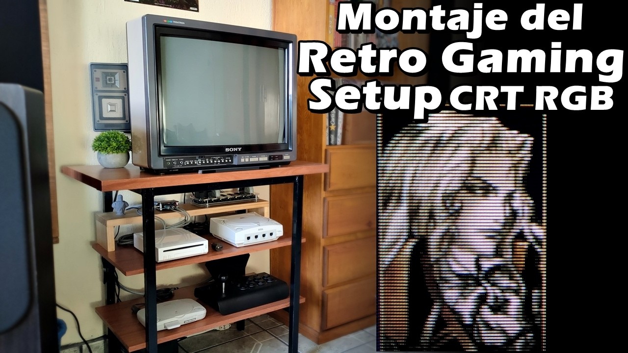 Montaje Retro Gaming Setup CRT RGB / Sony KV-20XBR - YouTube