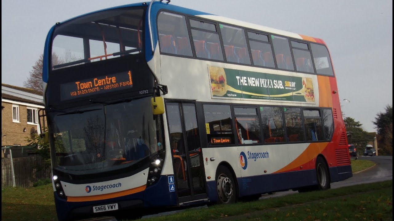 Stagecoach ADL Enviro 400 MMC (ADL E40D) 10732 SN66 VWY - YouTube