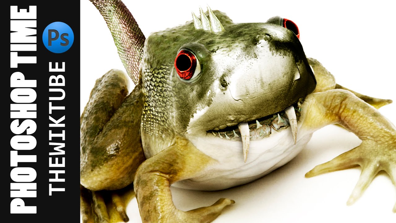 A FROG TO BE FEARED - Speed art (photoshop) - YouTube