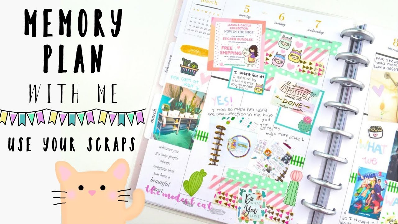 Memory Plan with Me | Use Your Scraps - YouTube