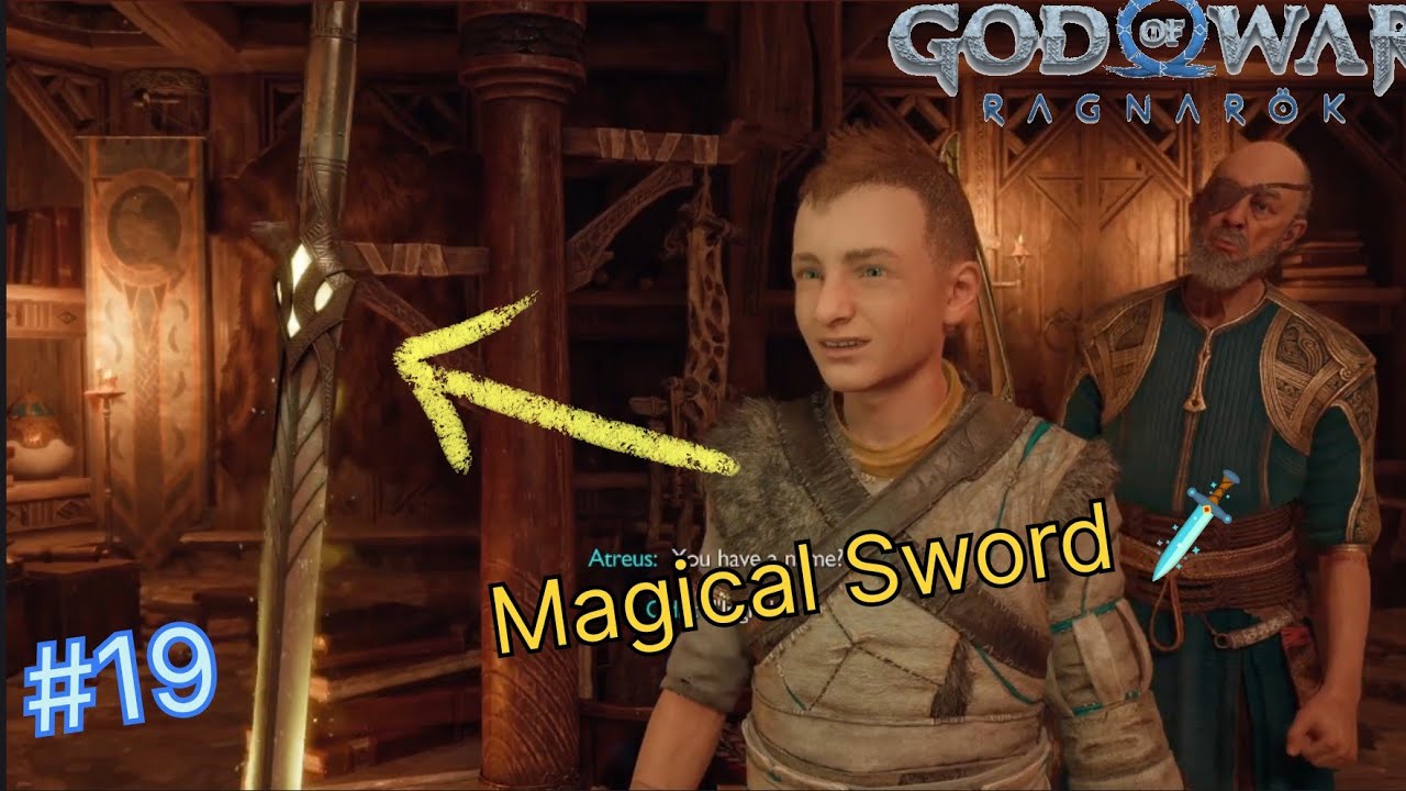 Atreus Get's The Magical Sword From Odin || Ep- 19 - YouTube