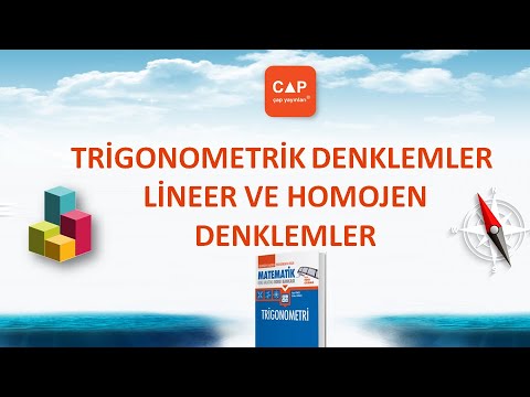 Çap Yayınları Trigonometri Konu Anlatımlı Soru Çözümleri - (Sayfa 135) Lineer ve Homojen Denklemler