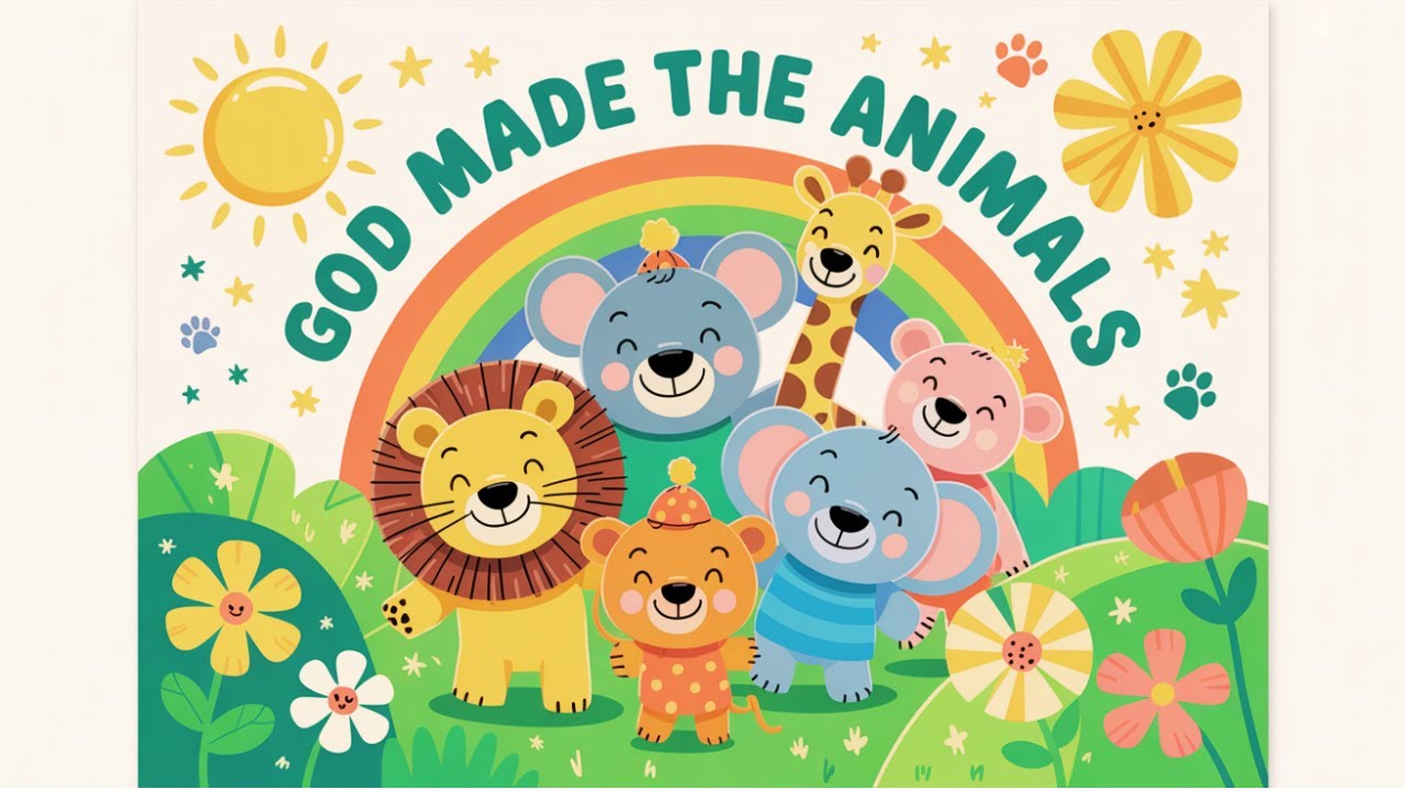 God Made the Animals | Christian Songs for Kids and Toddlers - YouTube