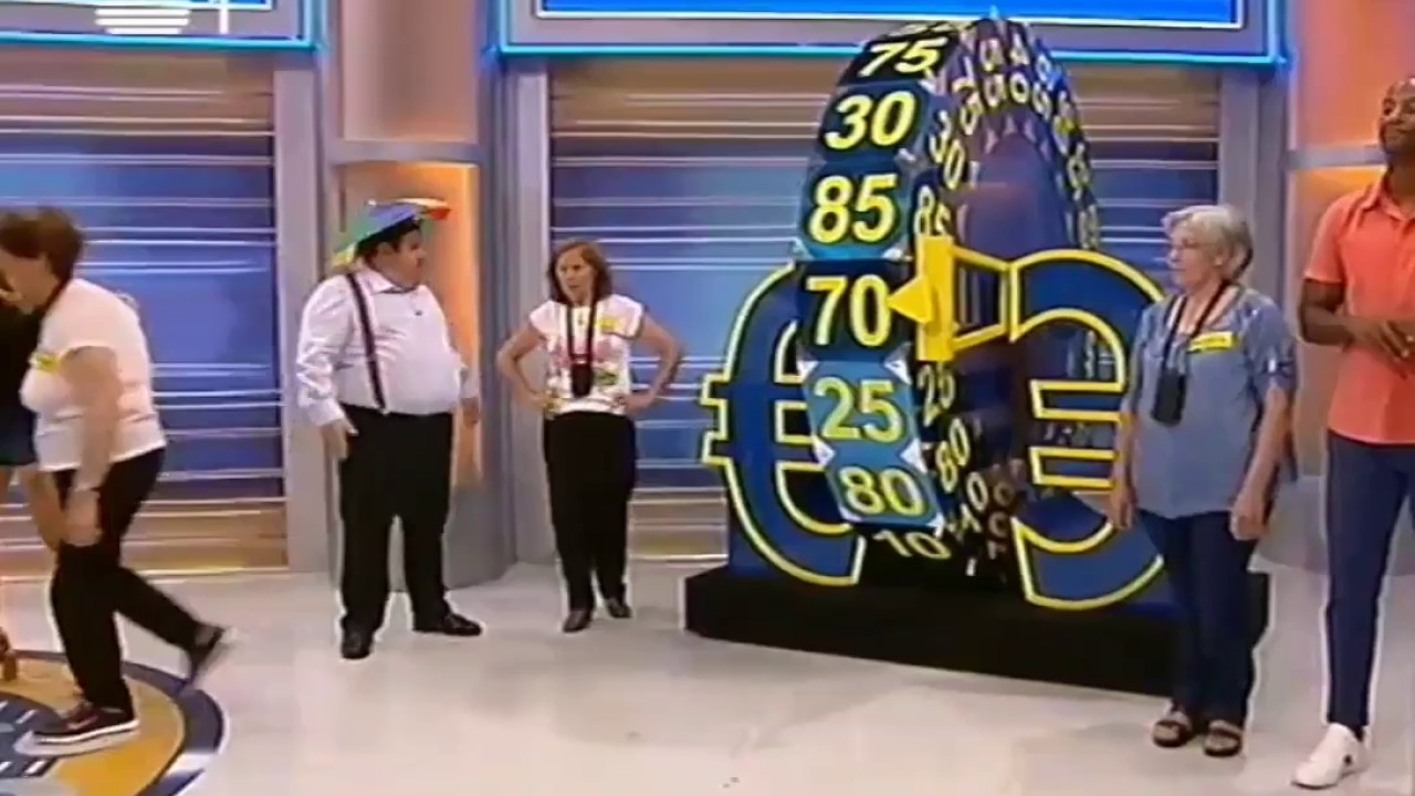 Mulher que pensa que ganhou a roda do Preço Certo - YouTube