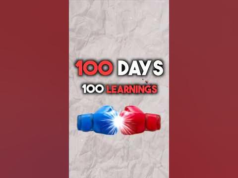 Day 1 of 100: Welcome to 100 days learning challenge. #TechIndia # ...