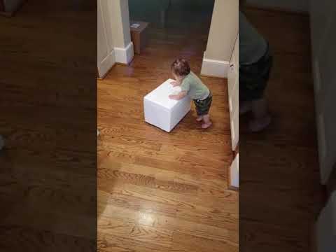 Pushing a box - YouTube