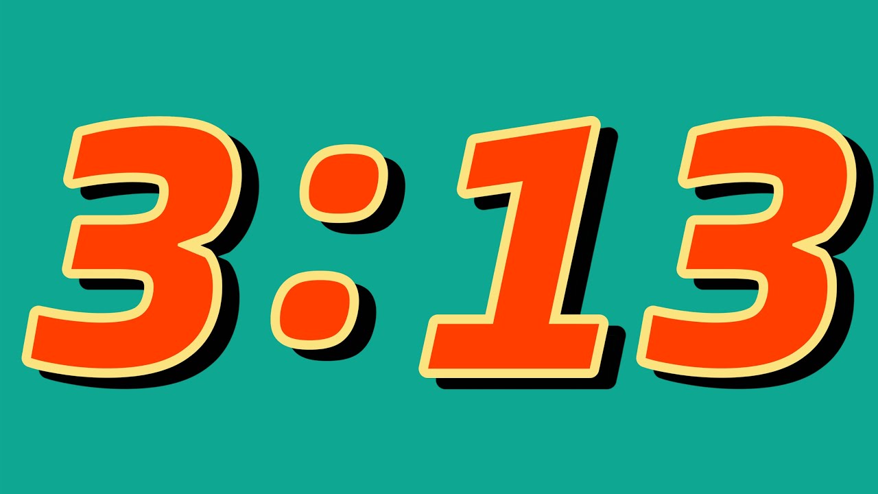 3 Minute and 13 Second Timer - YouTube