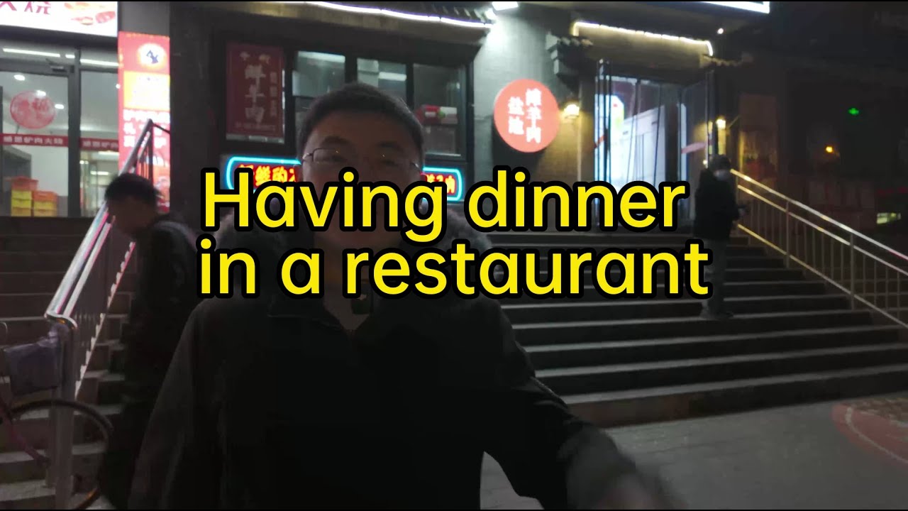 Having dinner in a restaurant/mandarin/Chinese language/HSK1-2 - YouTube
