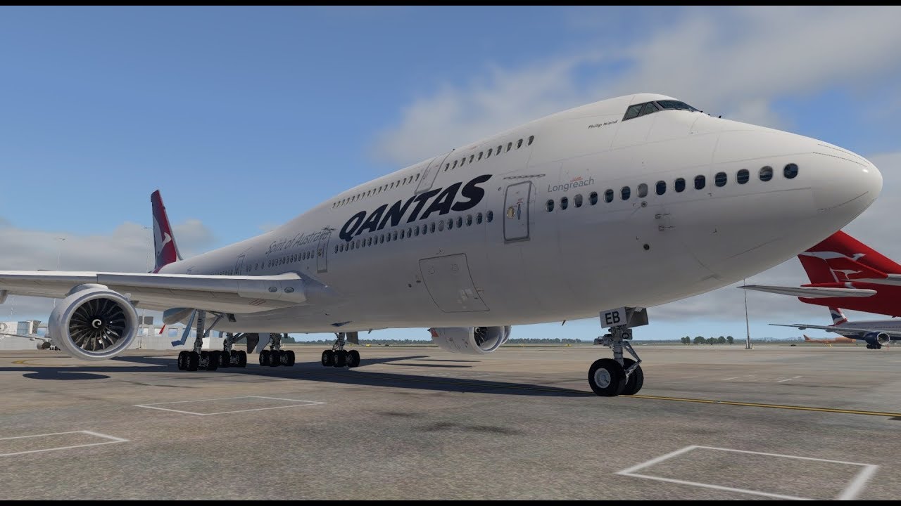Qantas B747 farewell | Melbourne - Brisbane | YMML - YBBN | X-Plane 11 ...