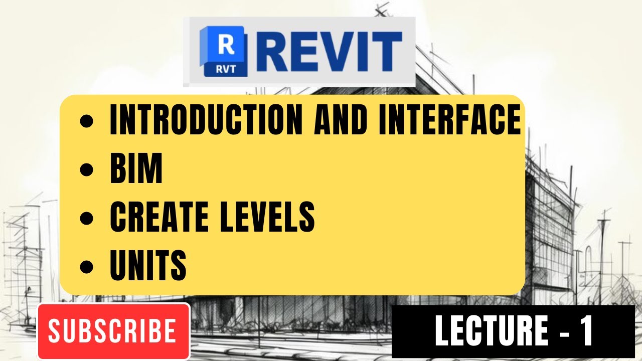 CREATE LEVELS , BIM , USER INTERFACE AND SET UNITS IN REVIT ...