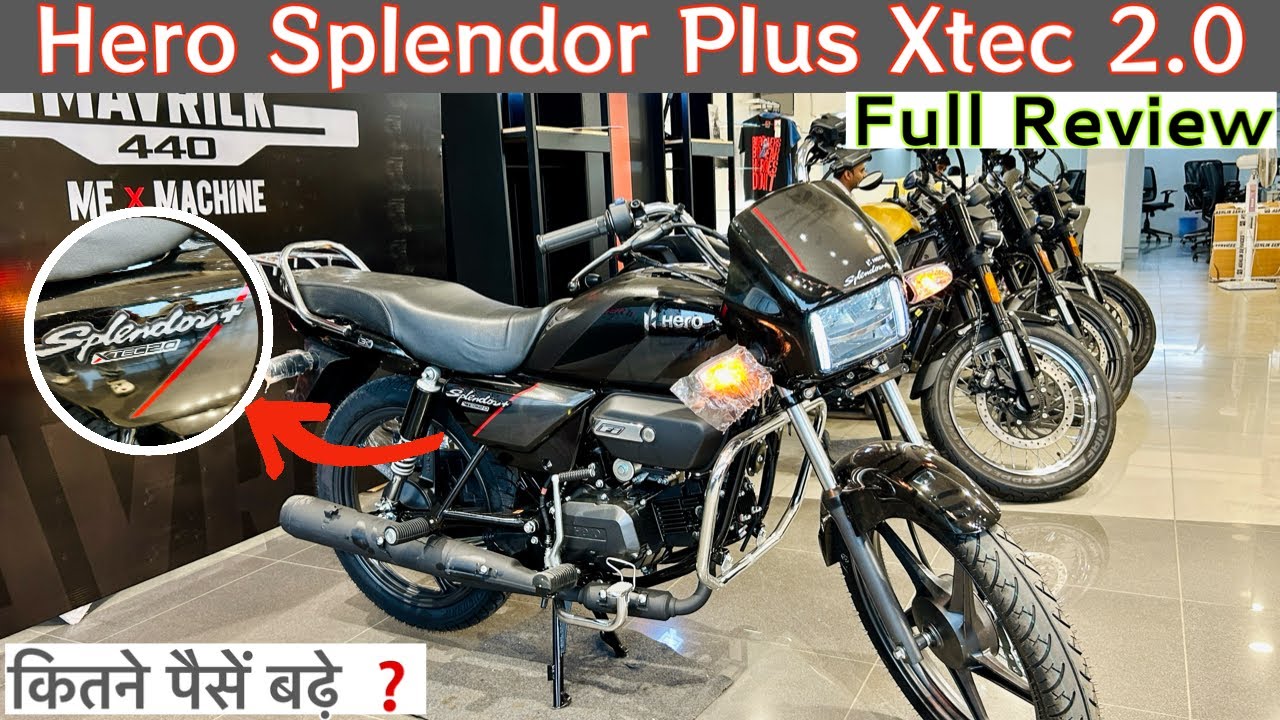2024 Hero Splendor Plus Xtec 2.0 Full Review | Hero Splendor+ Xtec 2.0 ...