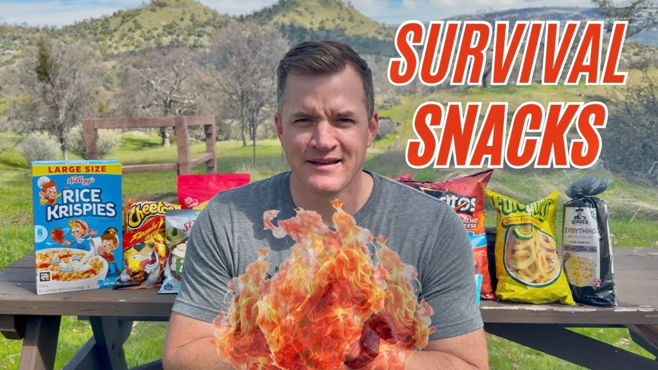 Which Snack Makes The Best Fire Starter? Survival Snacks! - YouTube