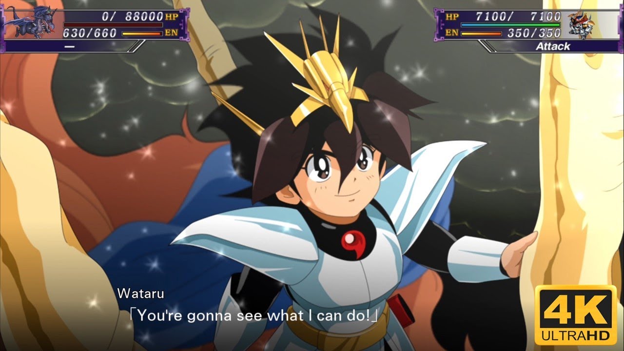 SRW X (4K) : Ryuohmaru All Attacks / Wataru Ikusabe - YouTube