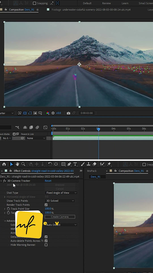Learn 3D Camera Tracking - After Effects Tutorial #shorts - YouTube