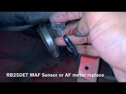 RB25DET MAF Sensor or AF meter swap/install/replace - YouTube