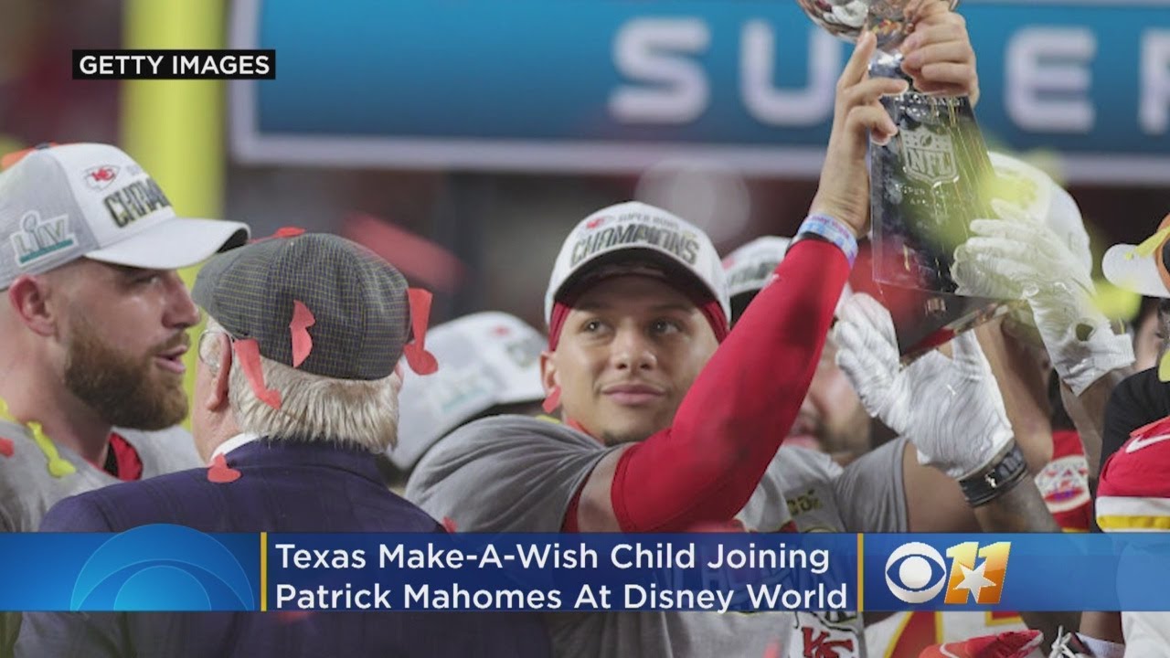 Super Bowl MVP Patrick Mahomes Heads To Disney World With Make-A-Wish ...