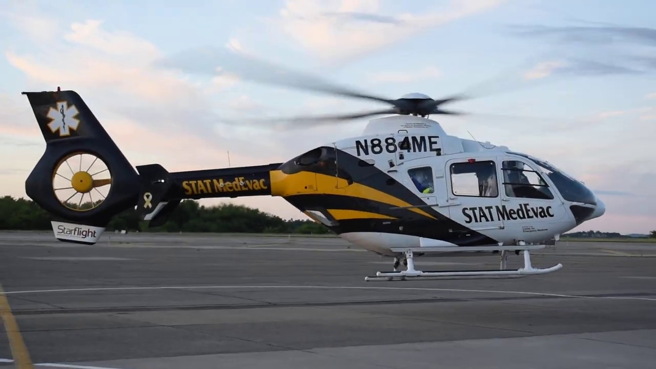 STAT MedEvac Eurocopter EC135T2+ Taking Off - YouTube