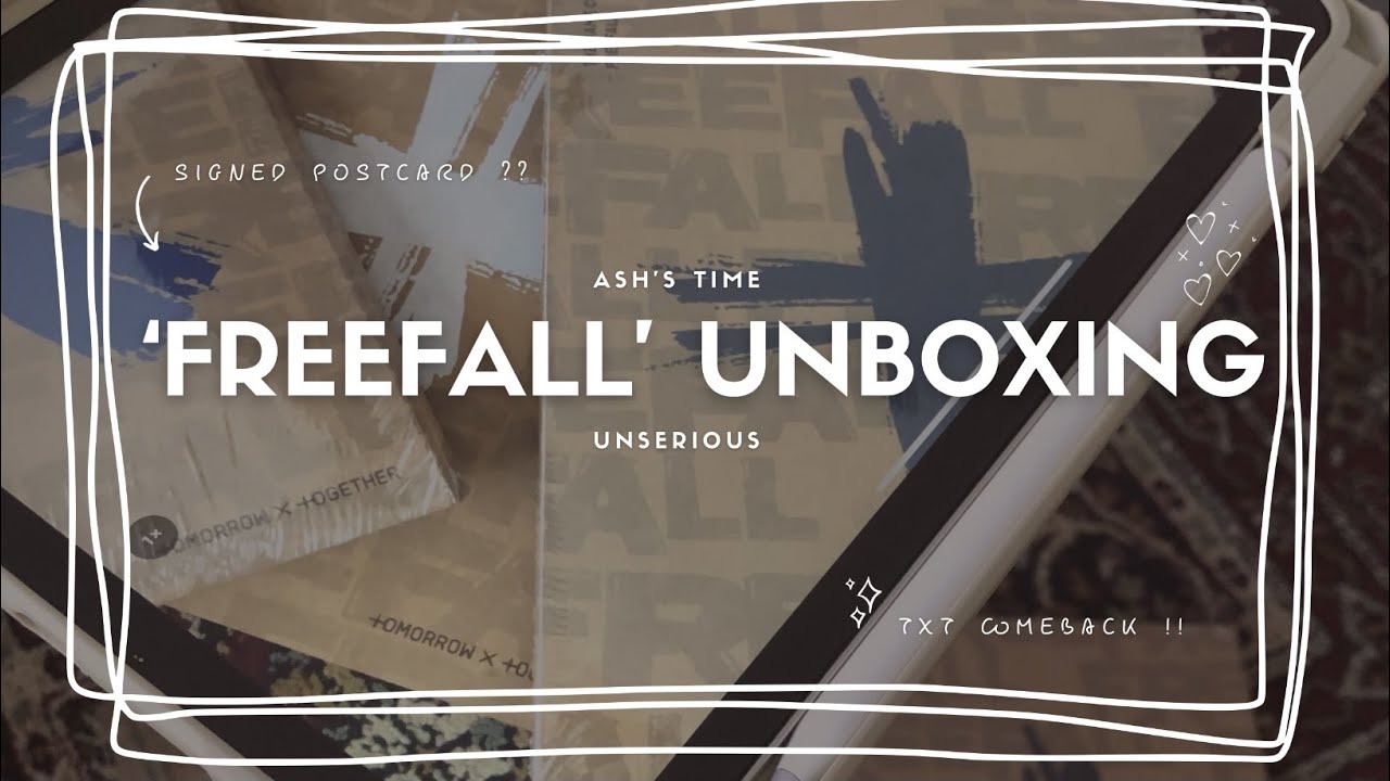 [ unboxing ] TXT 'FreeFall' Unboxing.. UNSERIOUS || ash's time - YouTube