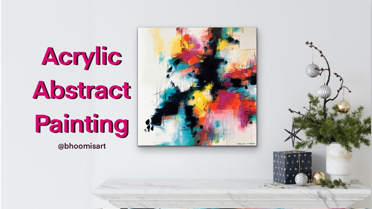 How to do Abstract Painting | Abstract Acrylic Painting | Abstract ...