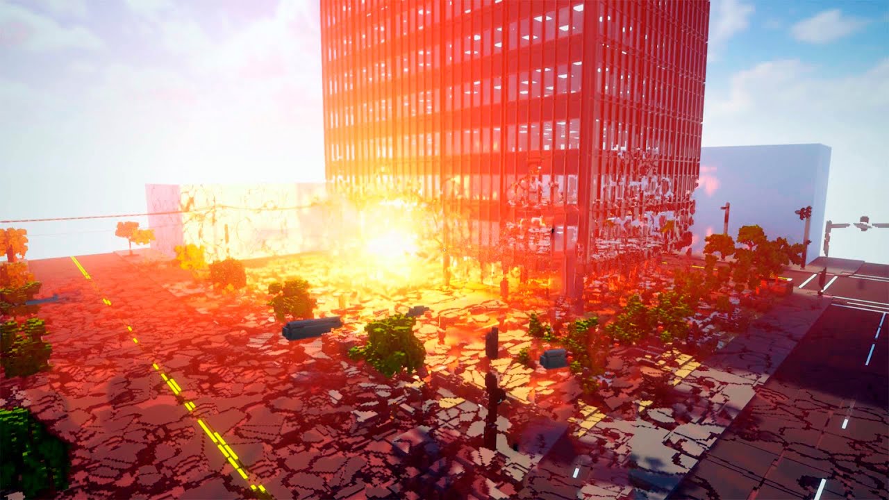 Nuclear Bomb hit buildings Teardown - YouTube