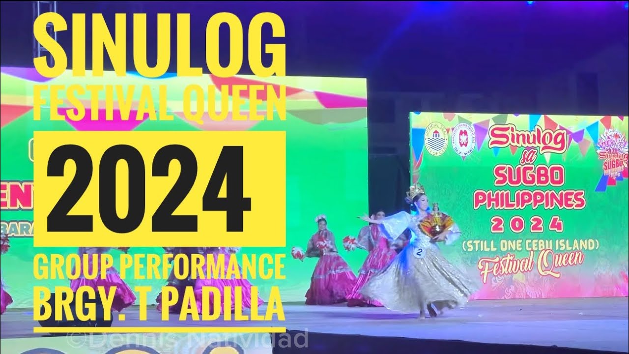 Sinulog Festival Queen 2024 Group Performance - Jeny Mondigo of Brgy. T Padilla - YouTube