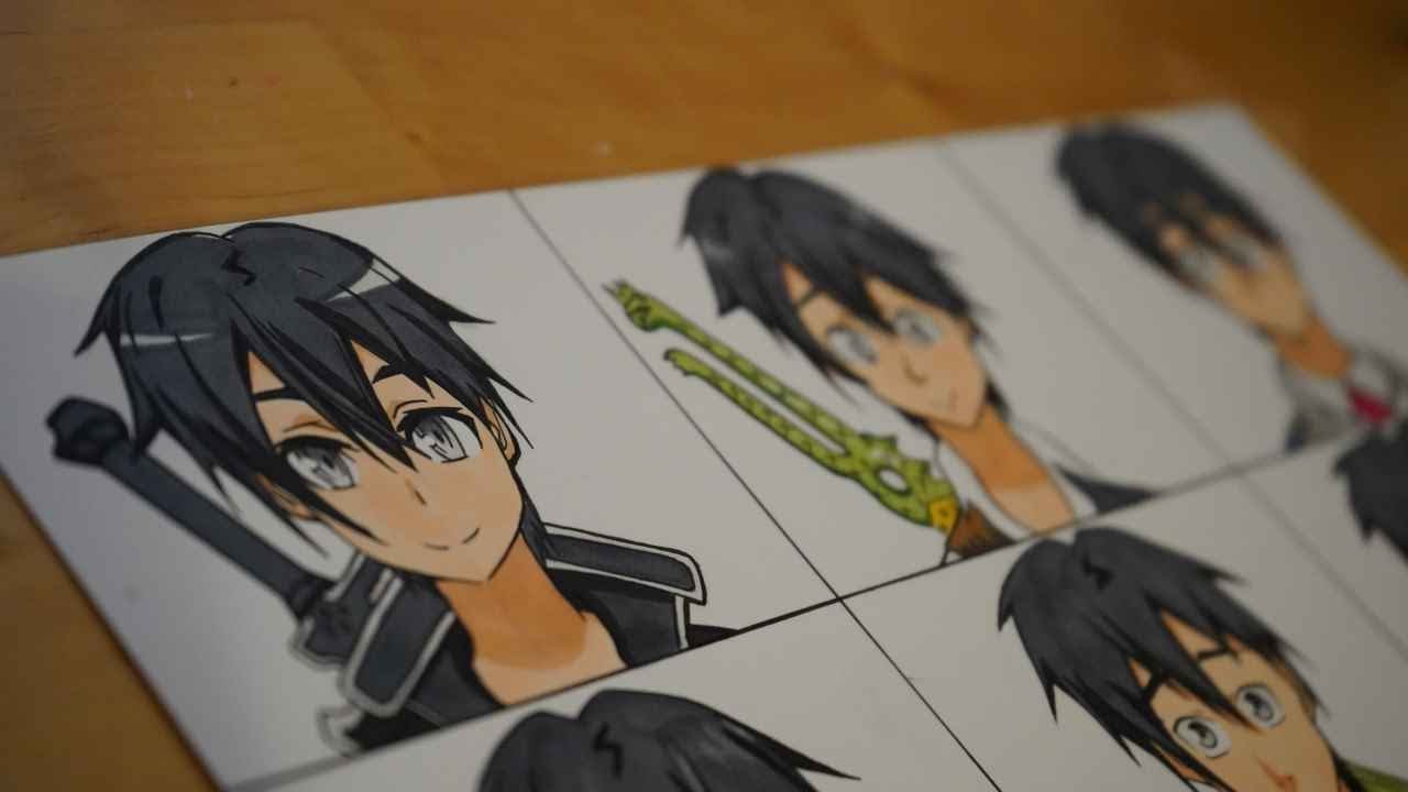 DRAWING KIRITO FROM [SAO] IN DIFFERENT ANIME STYLES - YouTube