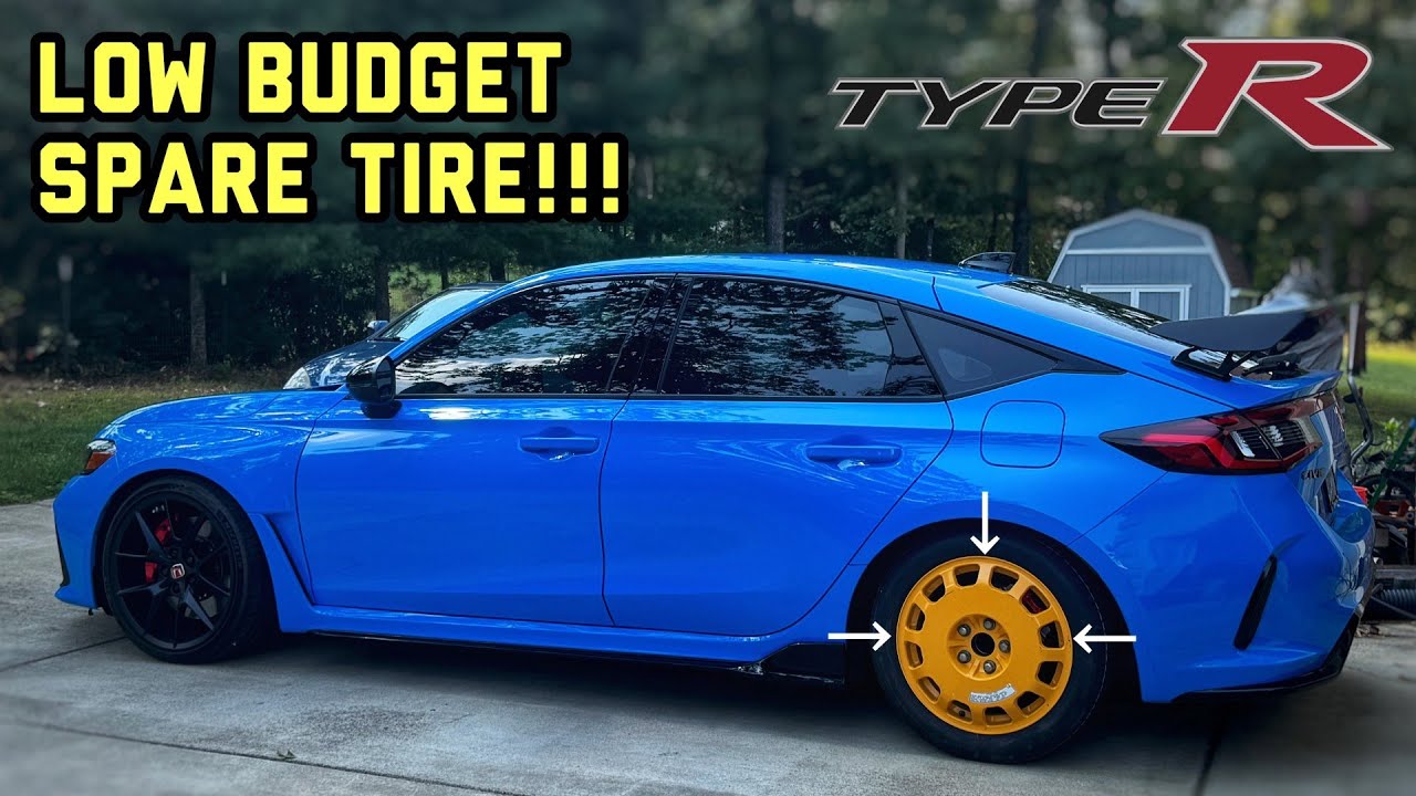 Civic Type R FL5 Spare Tire Solution - Budget Friendly - YouTube