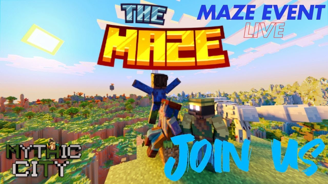 The Maze Can u escape IT first event #mythiccity #minecraft - YouTube