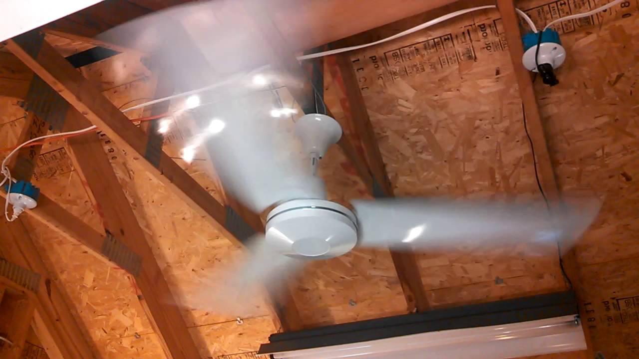 Dayton/Leading Edge 60" Industrial Ceiling Fan - YouTube