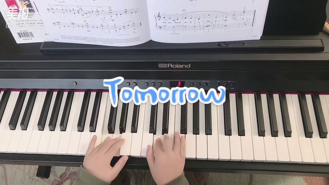 Tomorrow [piano cover] - YouTube