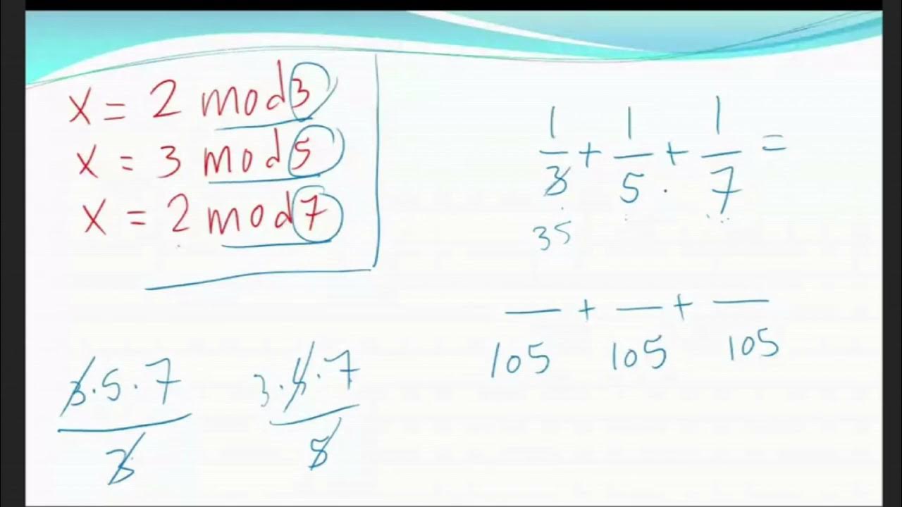 Discrete Structures (II) Number Theory Lec (5) هياكل متقطعة - YouTube