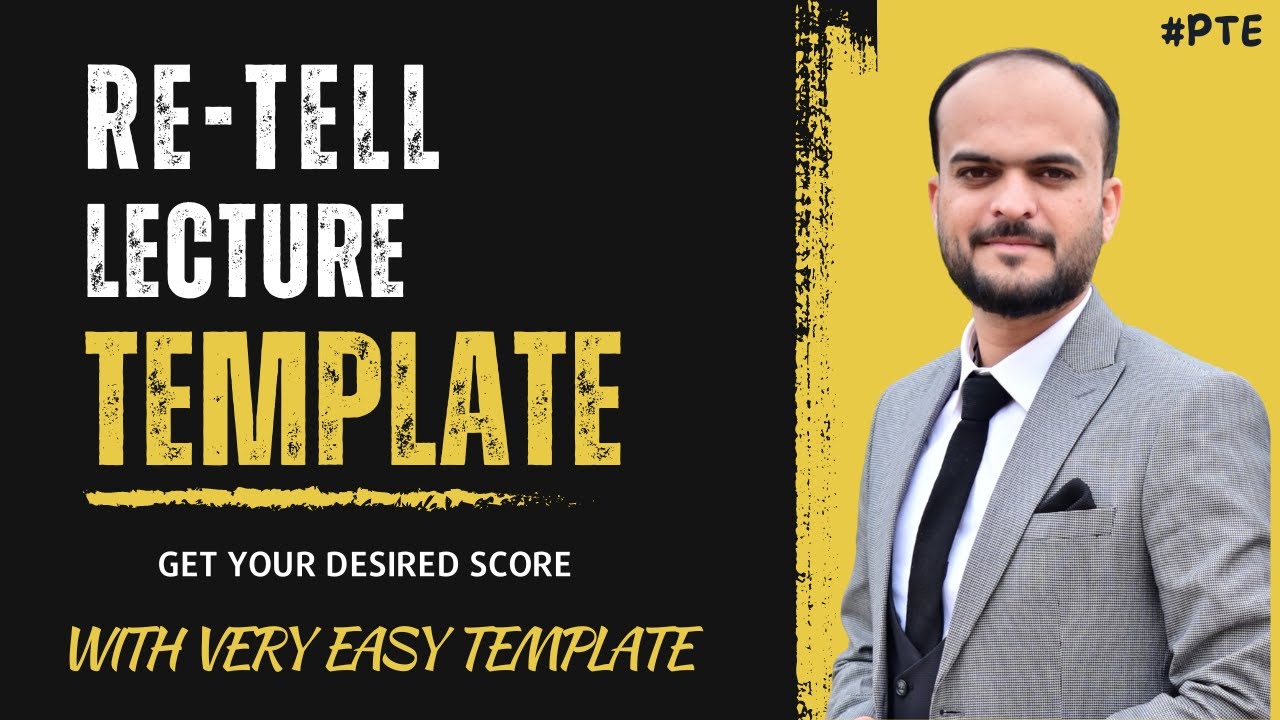 Retell Lecture Template PTE || very Easy Retell Lecture Template || # ...