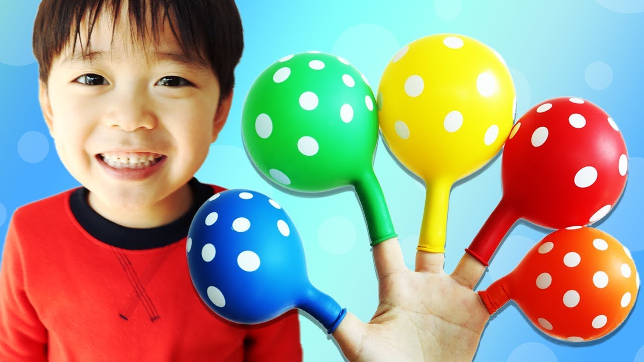 Learn colors with Balloons Finger Family song | Coco songs| Nursery ...