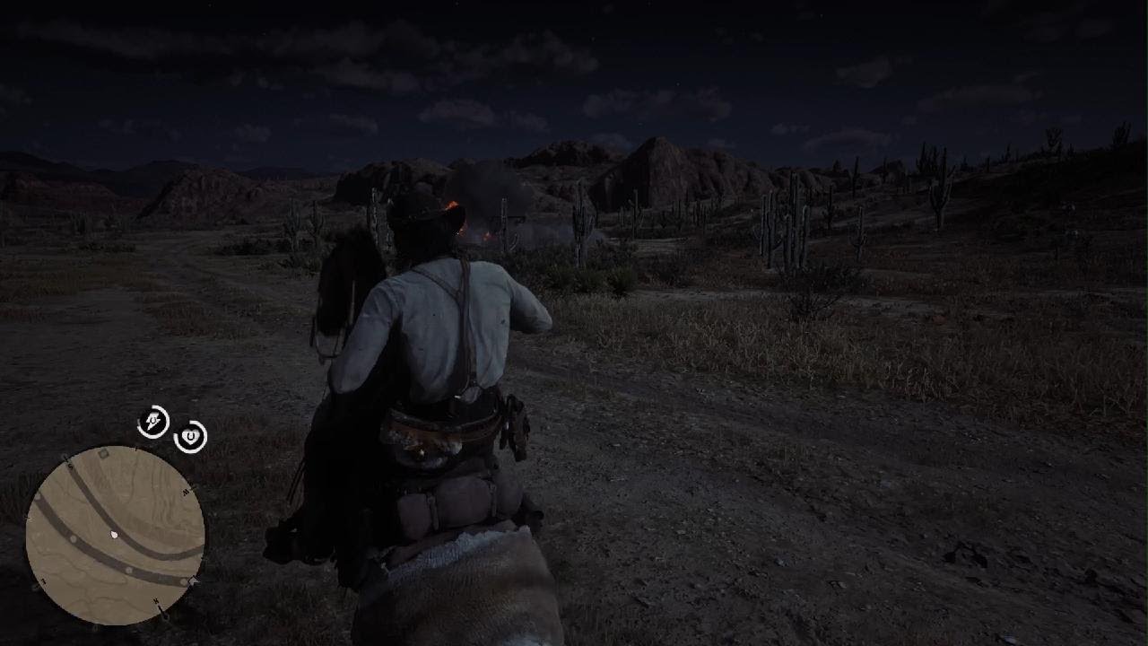 rdr2 house explodes in desert - YouTube